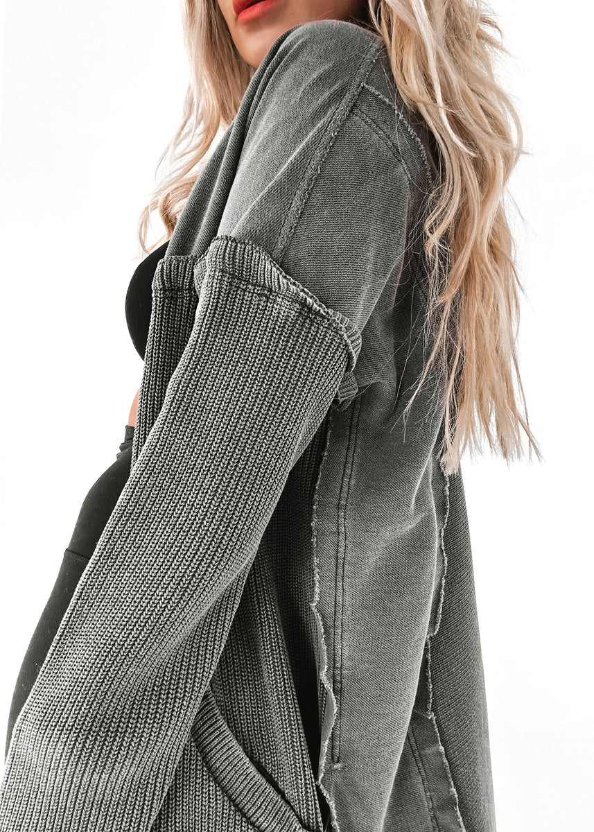 SO COMFY SIDE SLIT CARDIGAN – Pebby Forevee