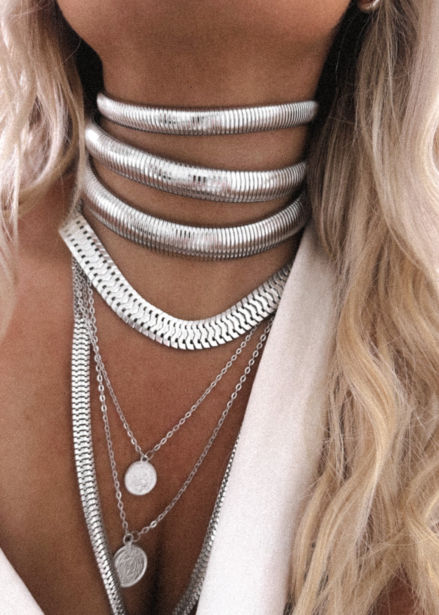 Final Sale Trio Durani Water Resistant Choker Necklace Set