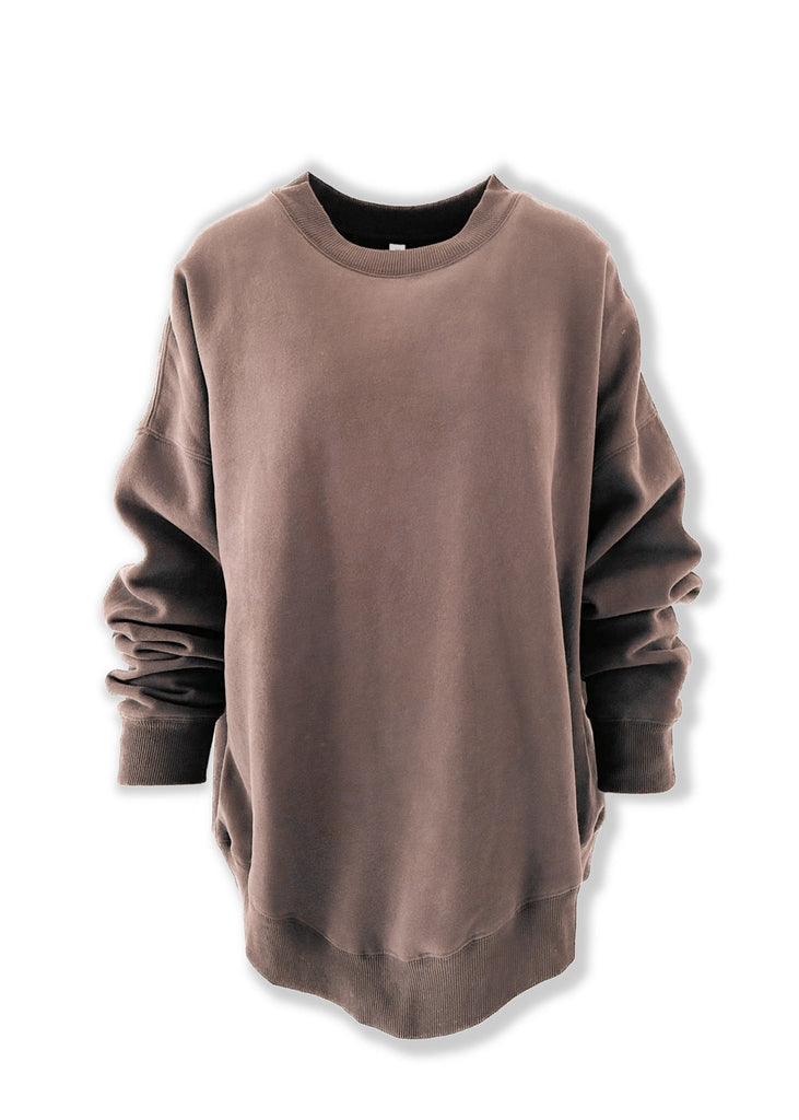 FEEL GOOD SIDE SLIT SWEATSHIRT – Pebby Forevee