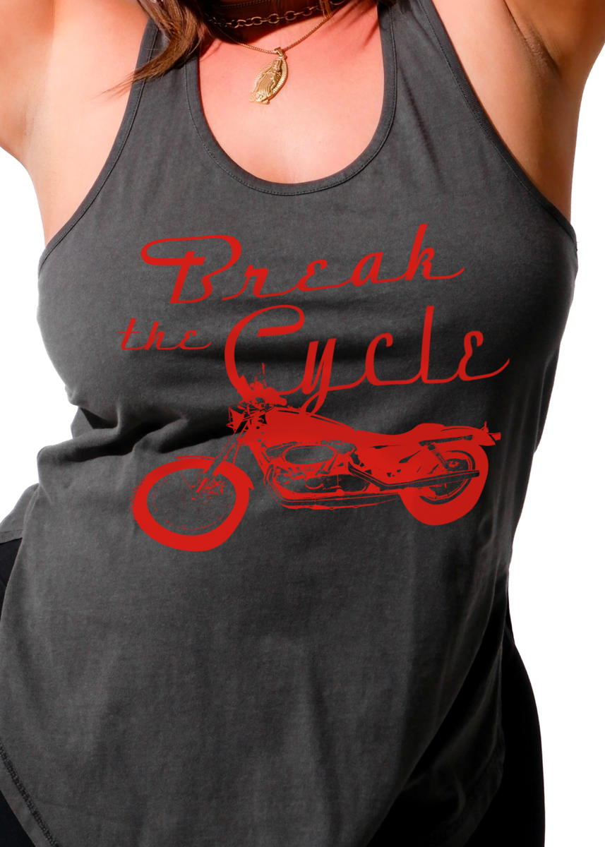 BREAK THE CYCLE BOYFRIEND SIDE SLIT TANK – Pebby Forevee